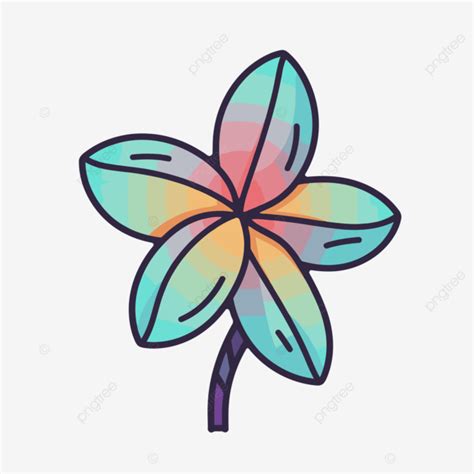 五顏六色的花與不同顏色的葉子 向量 雞蛋花 线性图标 平面圖標向量圖案素材免費下載，png，eps和ai素材下載 Pngtree