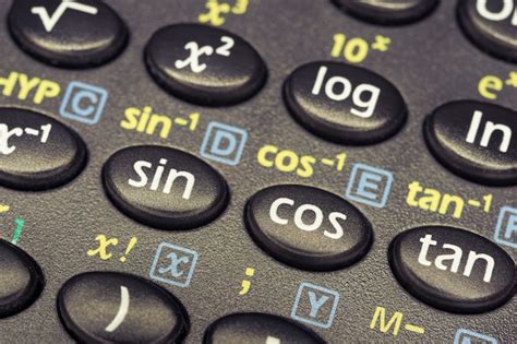 Premium Photo Trigonometry Functions Push Buttons Of Scientific