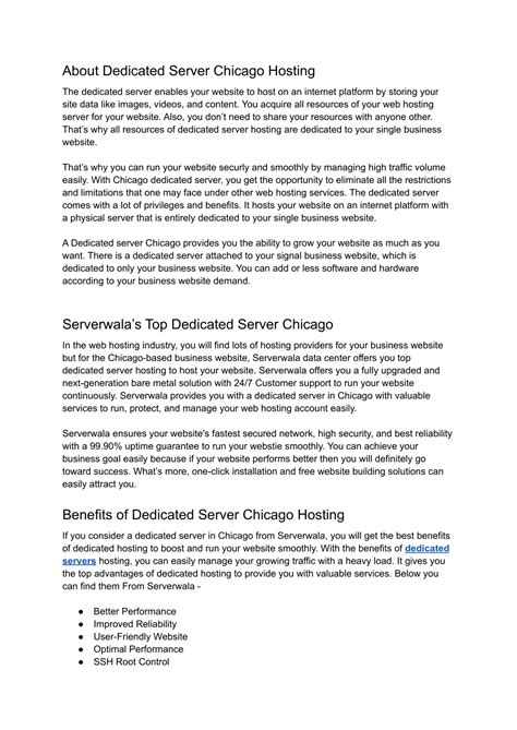 PPT Serverwala Top Dedicated Server Chicago Hosting Provider