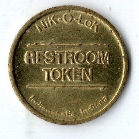 Toilet Token Nik O Lok Restroom Token Indianapolis Indiana 4665032039