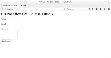Analysis Of Phpmailer Remote Code Execution Vulnerability Cve 2016 10033