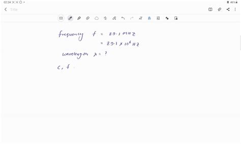 SOLVED A Local FM Radio Station Broadcasts At Frequency Of MHz Calculate The Wavelength