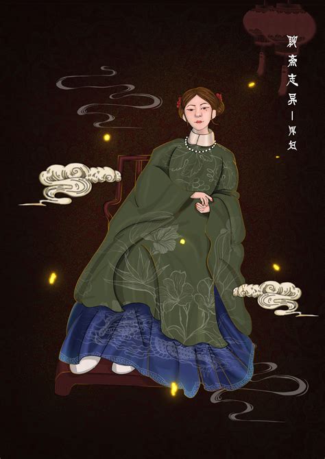 聊斋志异女性形象插画设计方案撩兮 站酷zcool