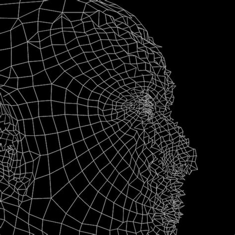 Premium Photo Abstract Mannequin Head Wireframe 3d Illustration