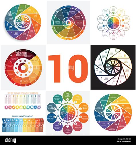 Set Universal Templates Elements Infographics Conceptual Cyclic