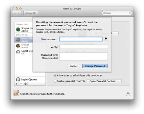 Ways To Reset Your OS X Account Password