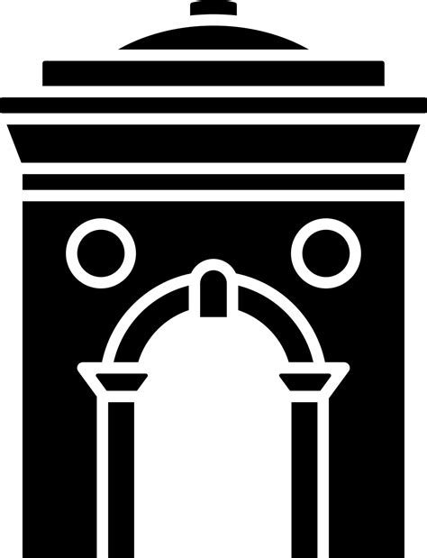 Vector Illustration Of India Gate Icon 24278762 Vector Art At Vecteezy