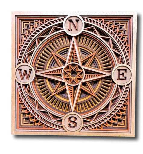 Nautical Compass Wall Art Boathouse Art Nautical Theme Wall Art