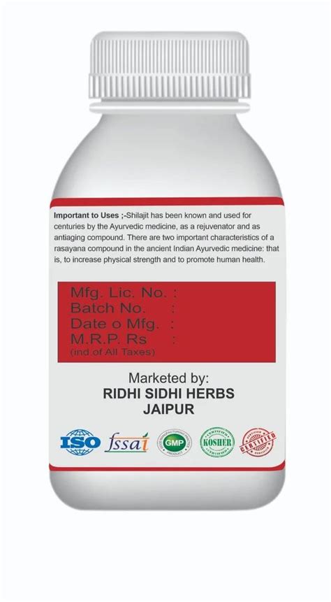 Shilajit Capsule Herbal Man Power At Rs 85bottle Herbal Health