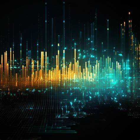 Premium AI Image Abstract Big Data Flow Background