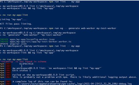 Eslint Fails With Angular Webworker Schematic Issue Nrwl Nx GitHub