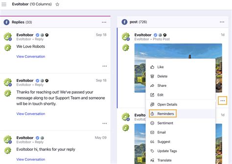 ‎set Reminders On Engagement Dashboard Sprinklr Help Center