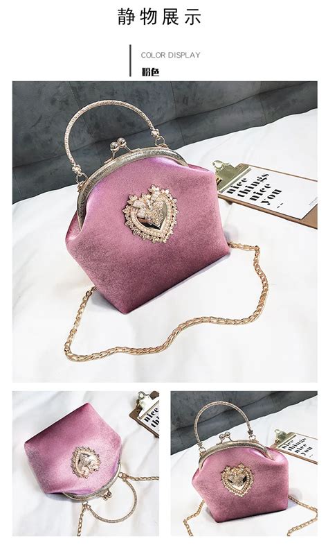 Вечерняя Сумка клатч для женщин Блестящая Сумочка в форме сердца женская модная сумка через