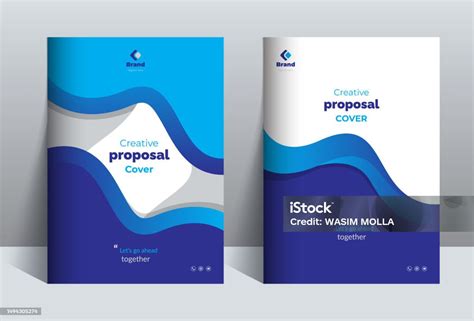 Template Desain Sampul Proposal Biru Mahir Untuk Proyek Multiguna
