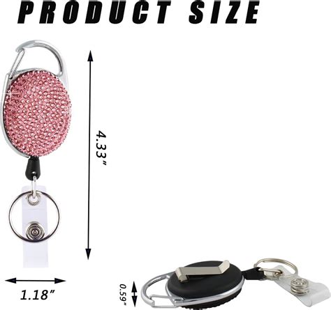 Buy Viqwyic 1 Pack Retractable Id Badge Holder With Clip Id Name Badge