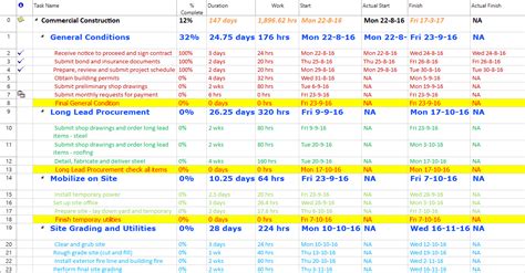 Lesson 9 Actual And Remaining Fields Project Plan 365