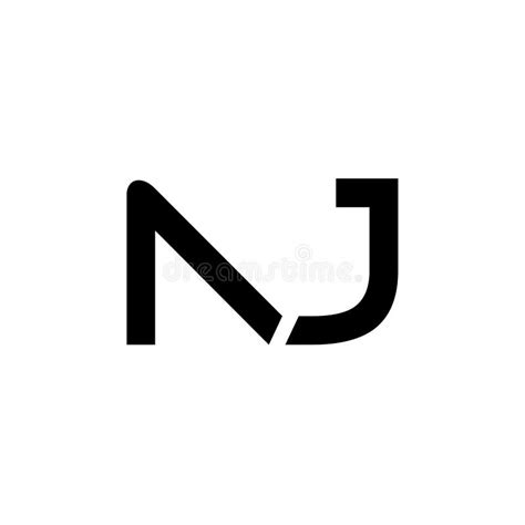 Initial Letter Nj Logo Design Vector Template Creative Abstract Nj