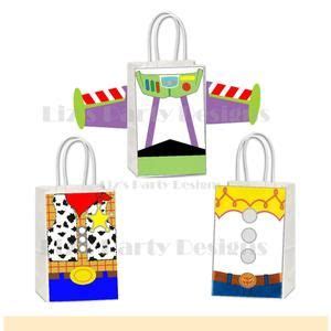 Toy Story Gift Bag Fronts Toy Story Birthday Party Toy Story Toy