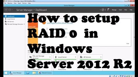How To Configure Raid 0 Striped Volume Windows Server 2012 R2 Youtube