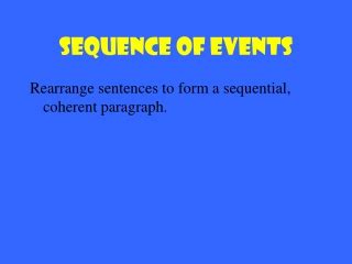 PPT Sequence Of Events PowerPoint Presentation Free Download ID
