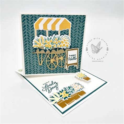 Corner Twist And Turn Easel Card Stamp With Elaine
