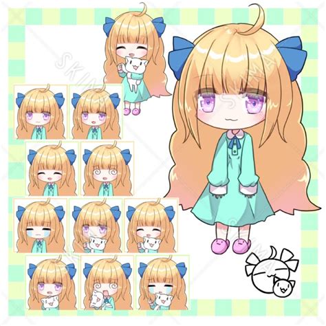 金髪ロングの女の子【差分10種】 Skima（スキマ）
