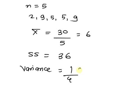 Solved 15 Calculate Ss Variance And Standard Deviation For The