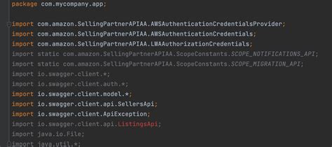Errors While Installing Sellersapi And · Amzn Selling Partner Api
