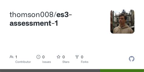 Github Thomson008es3 Assessment 1