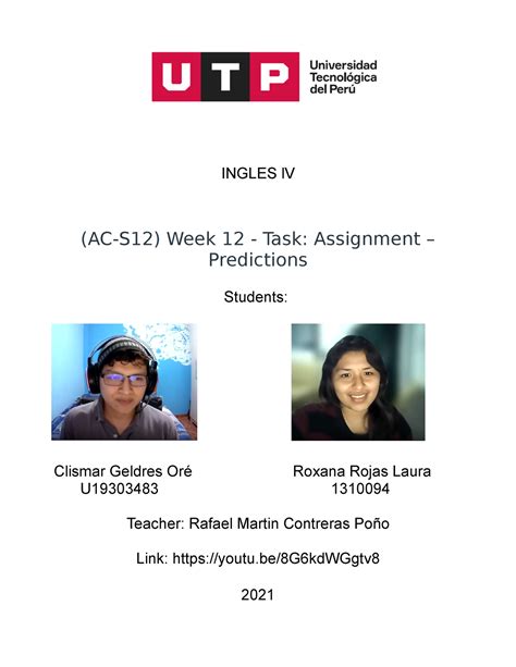 ac s12 week 12 task assignment predictions ingles lv ac s12