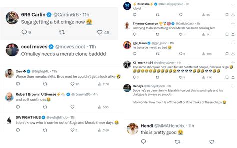 Worse Than Merabs Skits Fans React To Sean Omalleys Latest