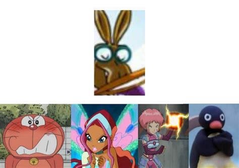 Four Toons Angry At This Orange Nerd By Sidabathetoonlord On Deviantart