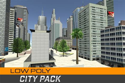Low Poly City Pack 3d Urban Unity Asset Store
