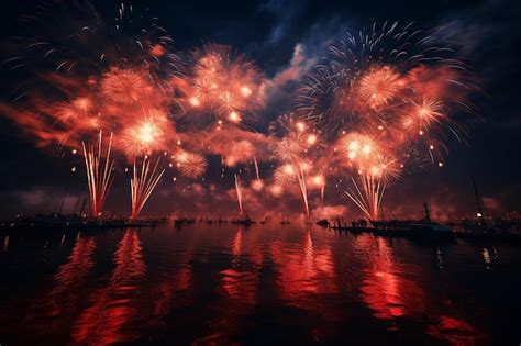 Premium Photo Long Exposure Photography Of Fireworks
