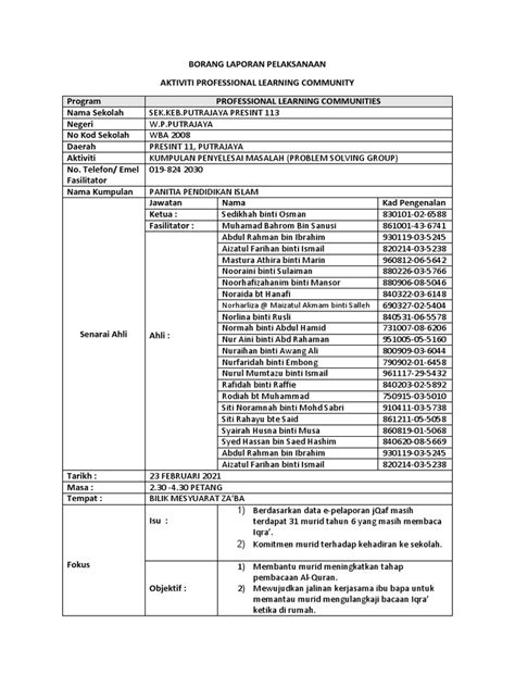 Plc Pend Islam 2021 Pdf