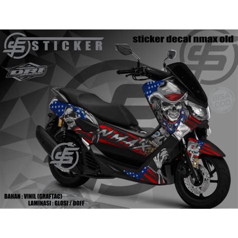 Jual Sticker Decal Untuk Motor Yamaha Nmax Lama Full Body Dekal Full