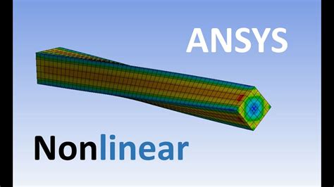 Ansys Static Structural How To Create Simple Nonlinear Analysis Hot