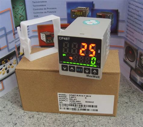 Controlador De Temperatura Temporizador Continuo Maxwell CP48 T