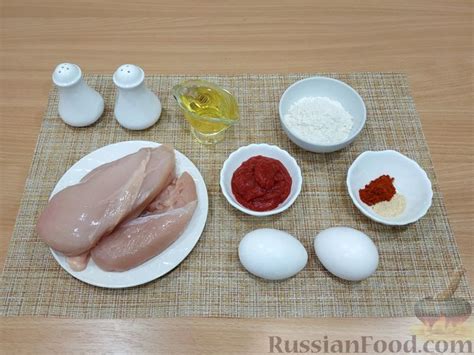 Рецепт Отбивные из куриного филе в томатном кляре на