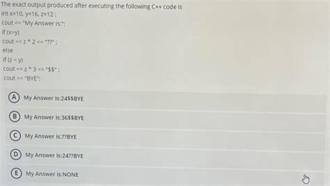 Solved The Exact Output Produced After Executing The