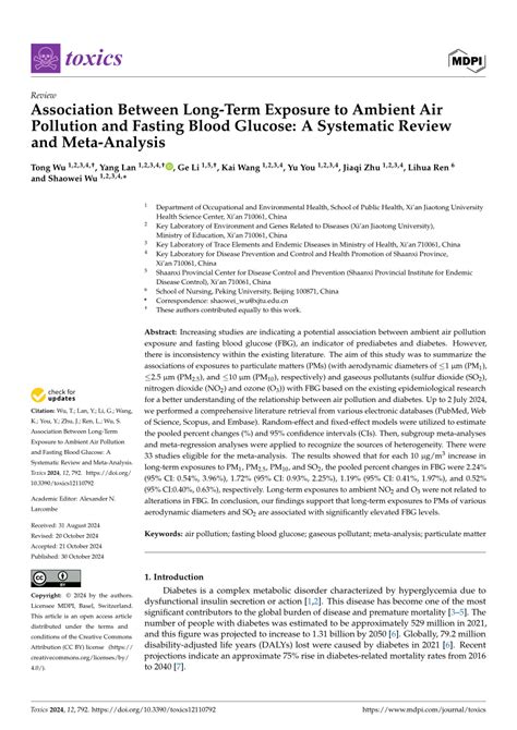 Pdf Association Between Long Term Exposure To Ambient Air Pollution