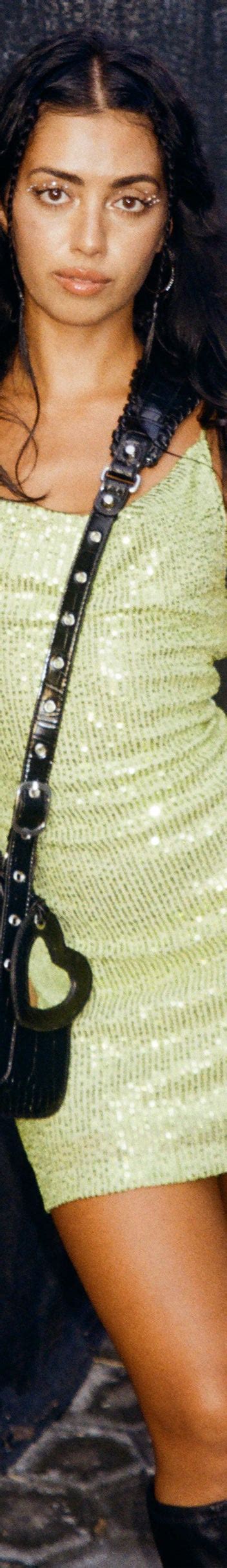 Lime Green Sequin Strappy Mini Dress Benia Motelrocks Com Us