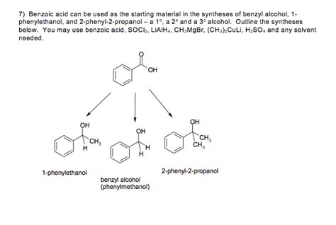 Solved Benzoic Acid Can Be Used As The Starting Material In