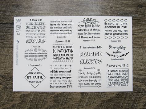 Bible Verse Stickers 2 Faith Stickers Quote Sticker Foiled Quote