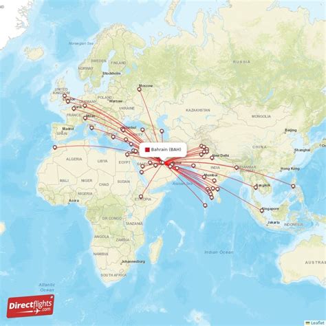 Direct Flights From Bahrain 56 Destinations Bah Bahrain