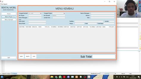 Hasil Uas Pemrograman Berbasis Objek Youtube