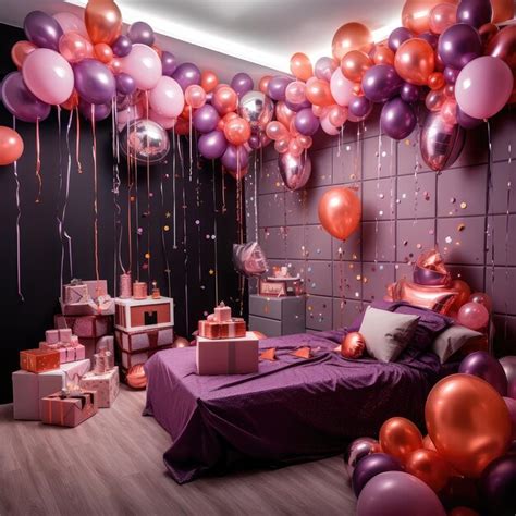 Premium Photo Birthday Rooms Decoration