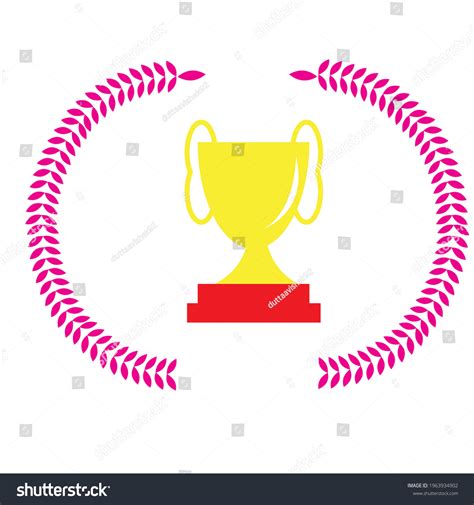 Vector Flat Minimalist Trophy Award Logo Stock Vector Royalty Free