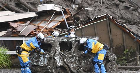 Japan Rescue Work Continues After Deadly Landslides 20 Missing Reuters