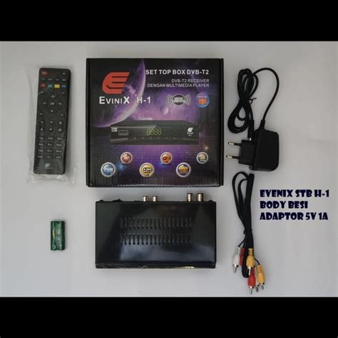 Jual Receiver Evinix H Dvb T Set Box Tv Digital H Shopee Indonesia